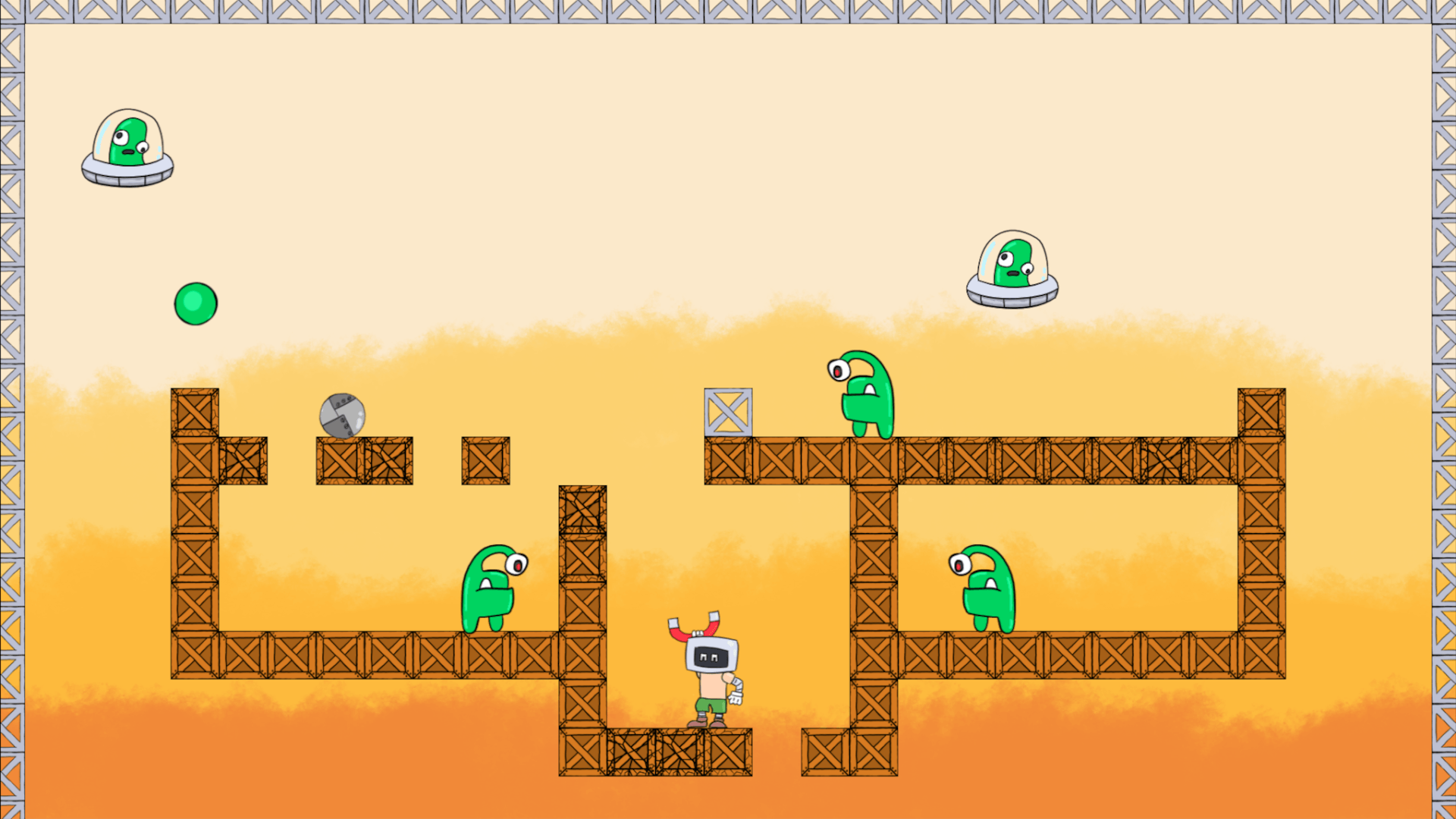 Magnetic Alien Bash Mayhem - a premium game template for GDevelop ...