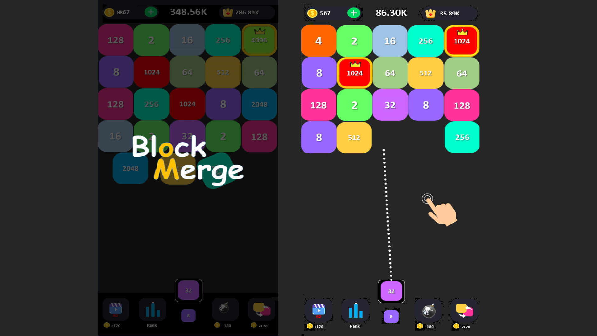 Merge Blocks - a premium game template for GDevelop. | GDevelop