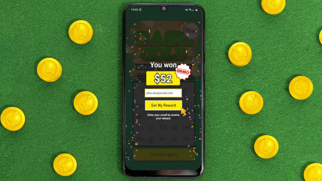 Scratch Lottery Ticket - a premium game template for GDevelop. | GDevelop