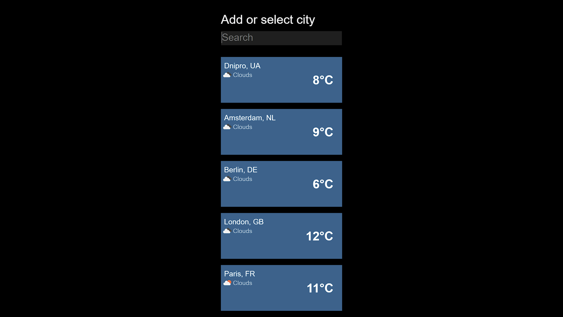 Weather App - a premium game template for GDevelop. | GDevelop